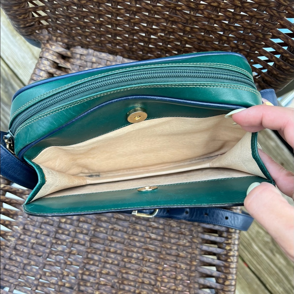 Rare Vintage Mark Cross Italy Leather Crossbody Bag - Gem